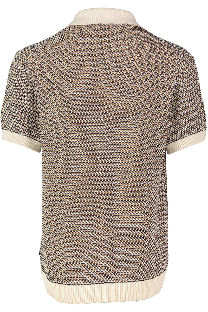 Men's BOSS Black Iconico White Full Button Polo Shirt