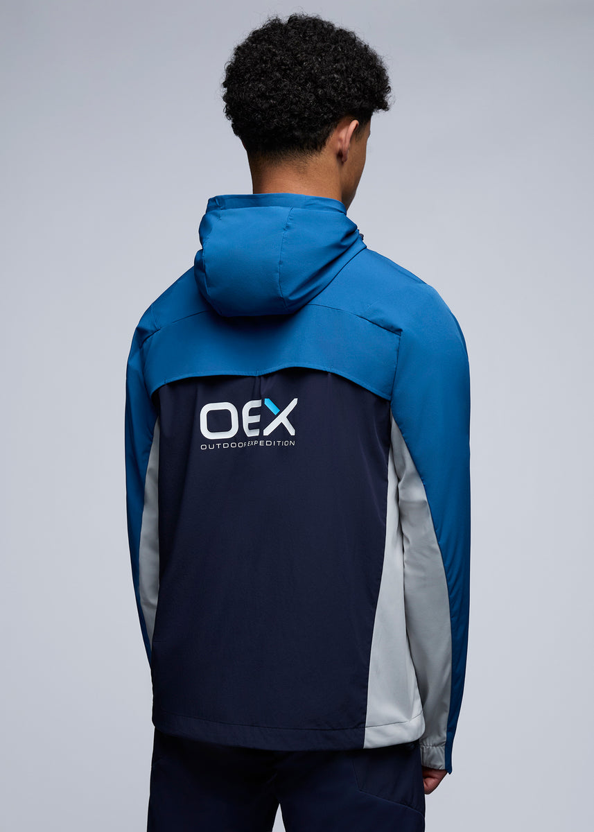 Men's OEX Dark Blue Navy Pental Tracktop Jacket & Pant Tracksuit Set