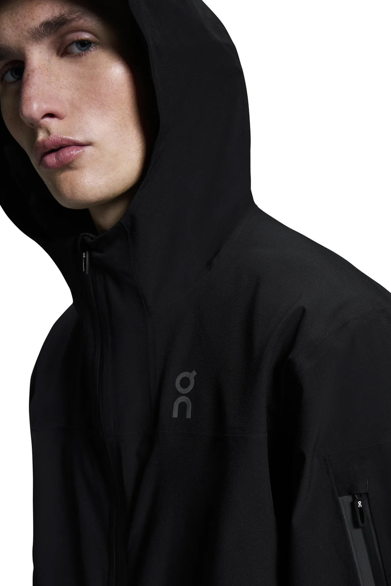 Men's On Running Black Trek Waterproof Jacket